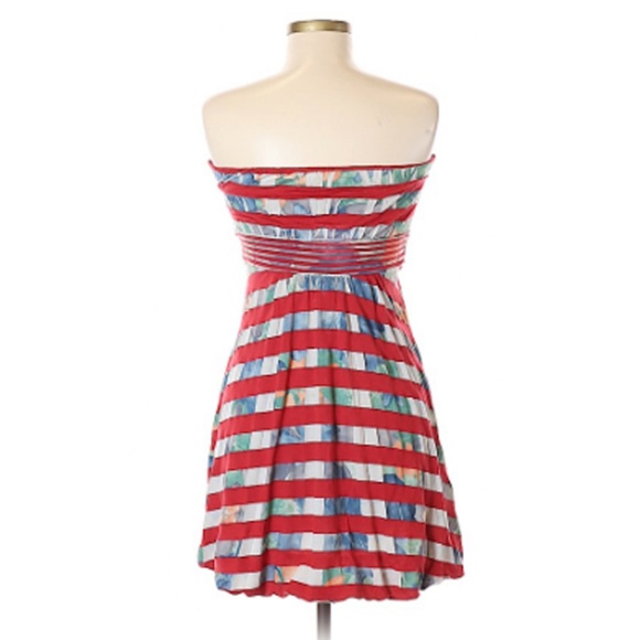 American Rag | Dresses | American Rag Cie Floral Stripe Strapless Dress ...